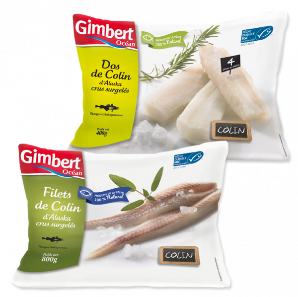 Dos et filet de colin, pavé de colin d'Alaska, recette de colin d ...