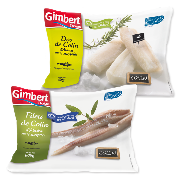 Dos et filet de colin, pavé de colin d'Alaska, recette de colin d ...